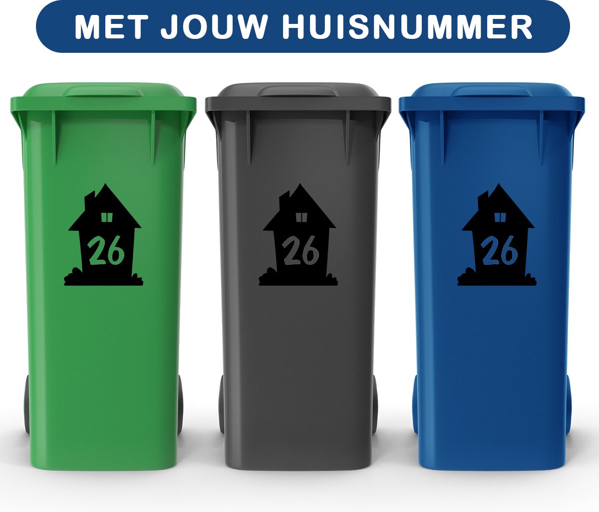 Container Stickers - Voordeelset 4 stuks - 15x20 cm - Container / Kliko ...