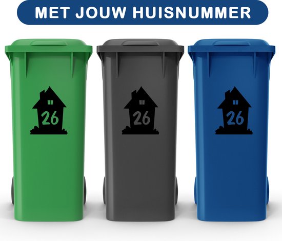 Container Stickers - Voordeelset 4 stuks - 15x20 cm - Container / Kliko ...