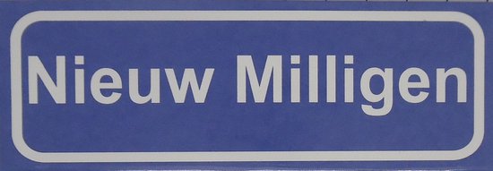 Koelkast magneet plaatsnaambord Nieuw-Milligen. | bol