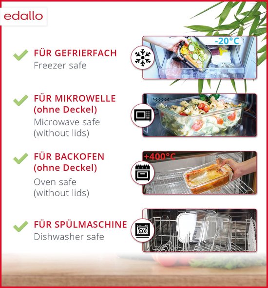 voedselopslagcontainer / Glass Food Storage Containers - Luchtdicht ...