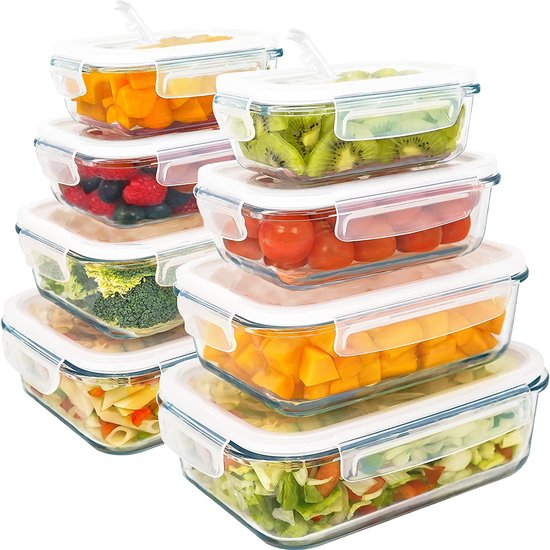 voedselopslagcontainer / Glass Food Storage Containers - Luchtdicht ...