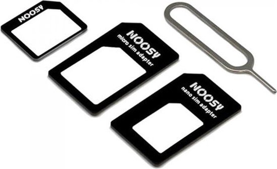 Micro - SIM - Adapter - Zwart - SIM-kaart - SIM-Card | bol