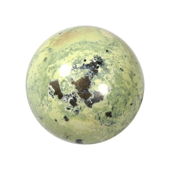 Serpentijn met pyriet bol 50 - 53 mm | bol