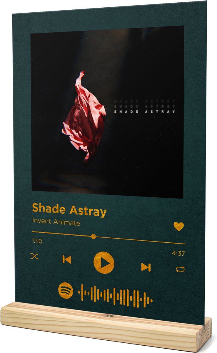 Songr Spotify Muziek Bordje - Shade Astray - Invent Animate - 20x30 ...