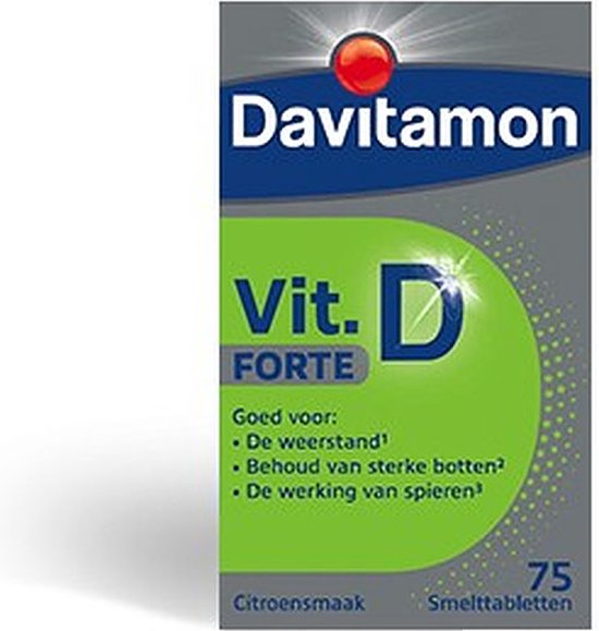 Davitamon® Vitamine D Forte Smelttablet Citroensmaak: Weerstand, Botten ...