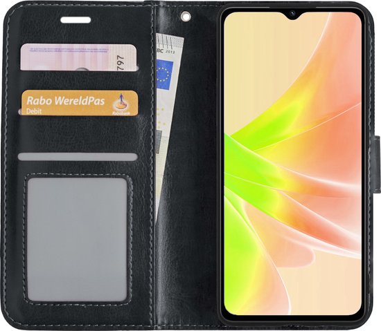 Hoes Geschikt voor OPPO A57s Hoesje Book Case Hoes Flip Cover Wallet ...