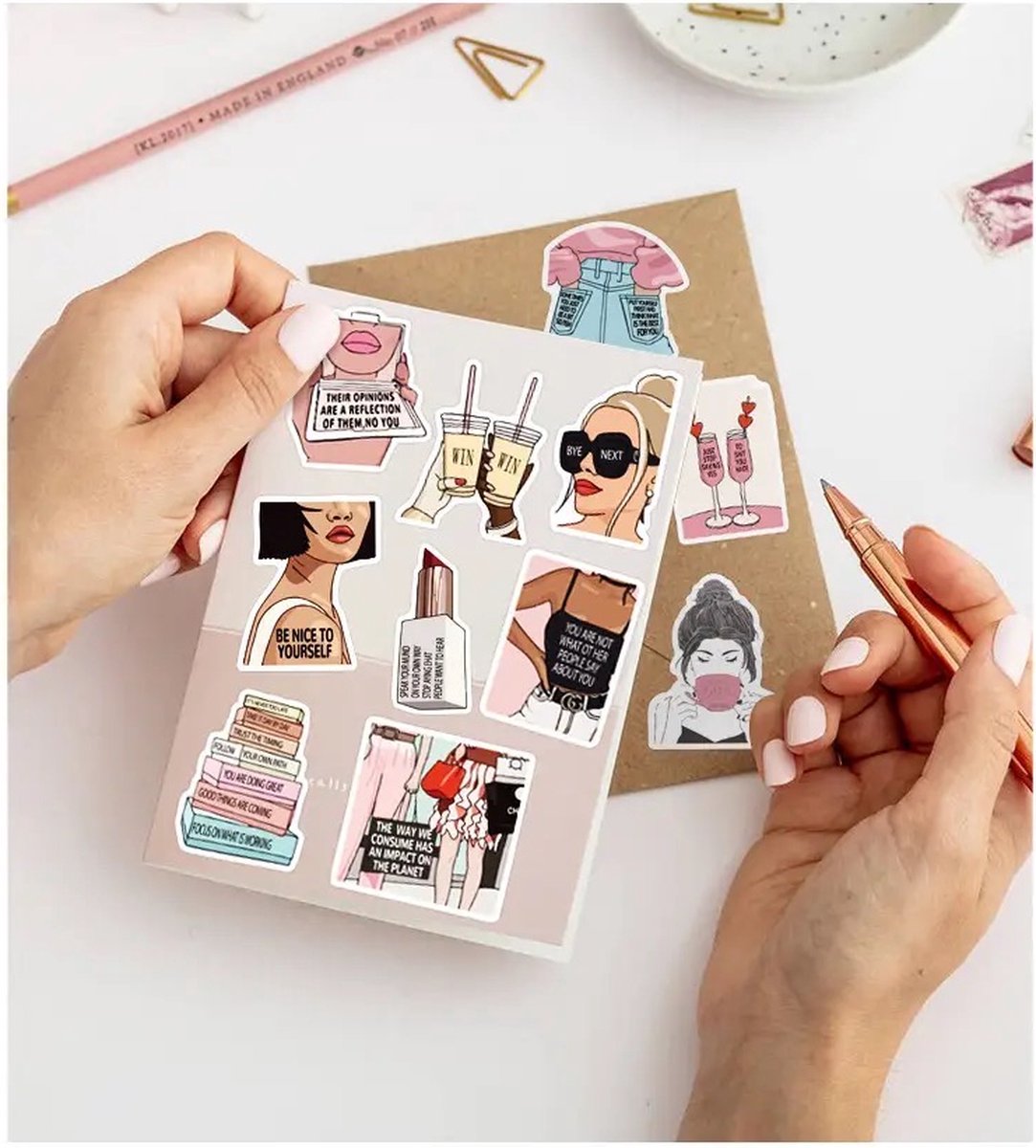 Lifestyle Quote Stickers 50 Stuks | Inspirational Stickers | Scrapbook ...