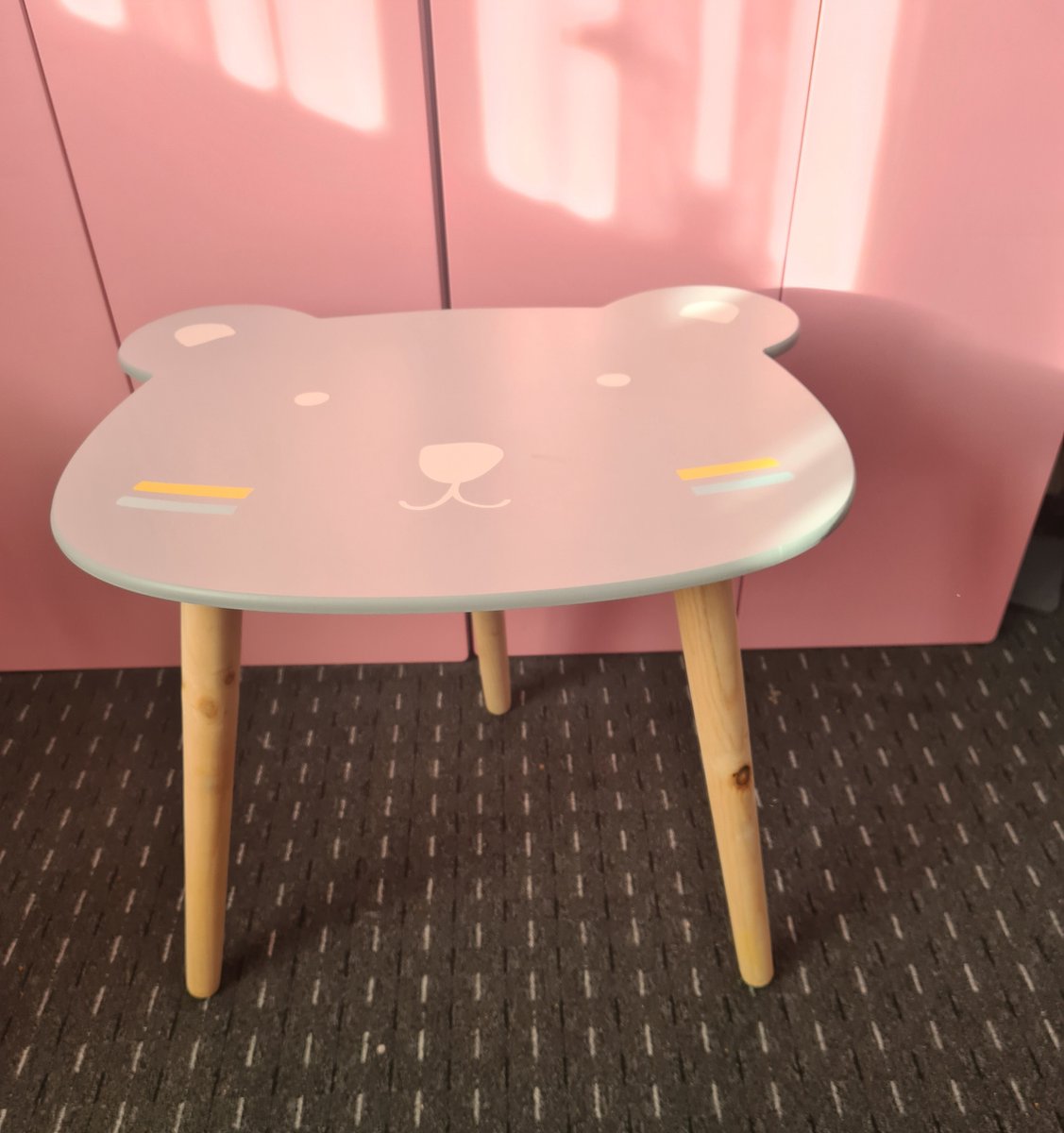 potimarron table teddy - tafel voor kinderen teddy - 51,5 x 42 x 45,5 ...