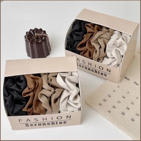 Satijnen Haar Scrunchies satijnen haar elastieken 100% satijn ...