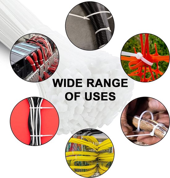 Flightmode- Elektrische kabelbinders nylon kabelbinders 200 x 2,5 mm, kabelbinders... | bol.com