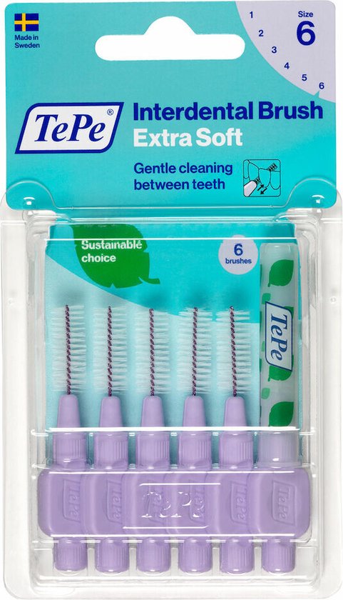 Tepe X Zacht Ragers - Interdentale Borstels 1.1mm Lichtlila ...