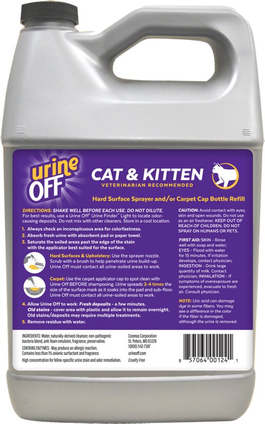 Urine Off Hond - Puppy Urine Vlek en Geurverwijderaar - Navulling - 3. ...