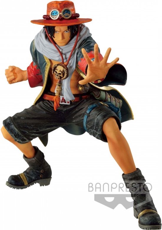 ONE PIECE-PORTGAS.D.ACE-FIGURE BANPRESTO CHRONICLE KING OF ARTIST 20CM ...