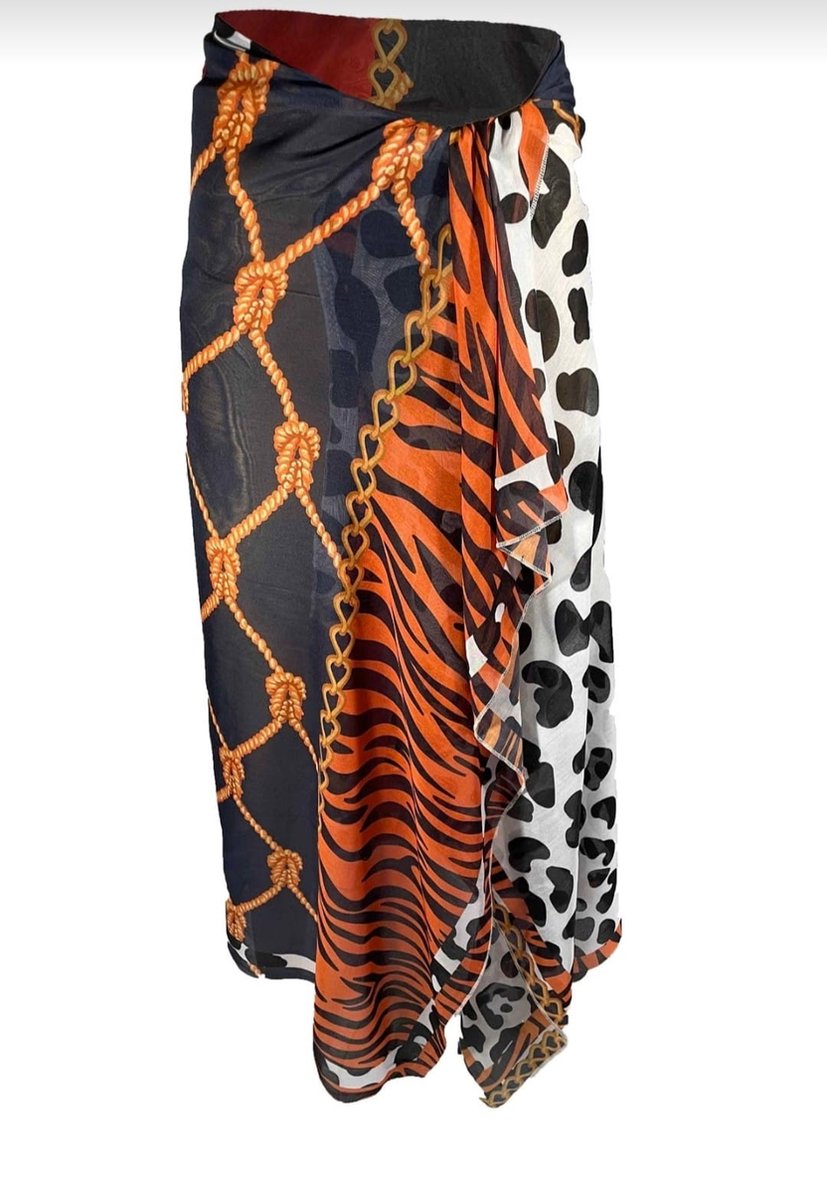 DAMES PAREO (KETTINGPATROON) Dames Beachwear - Pareo beach - zomer ...