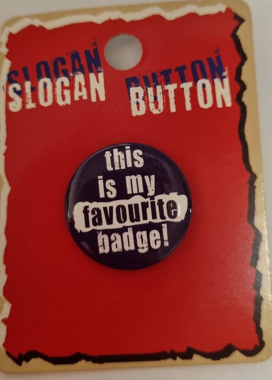 button this is my favourite badge | bol.com