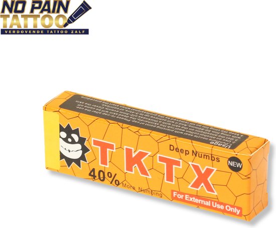 No Pain Tattoo - TKTX - Yellow - Tatoeage - tattoo - zalf -verdovende ...