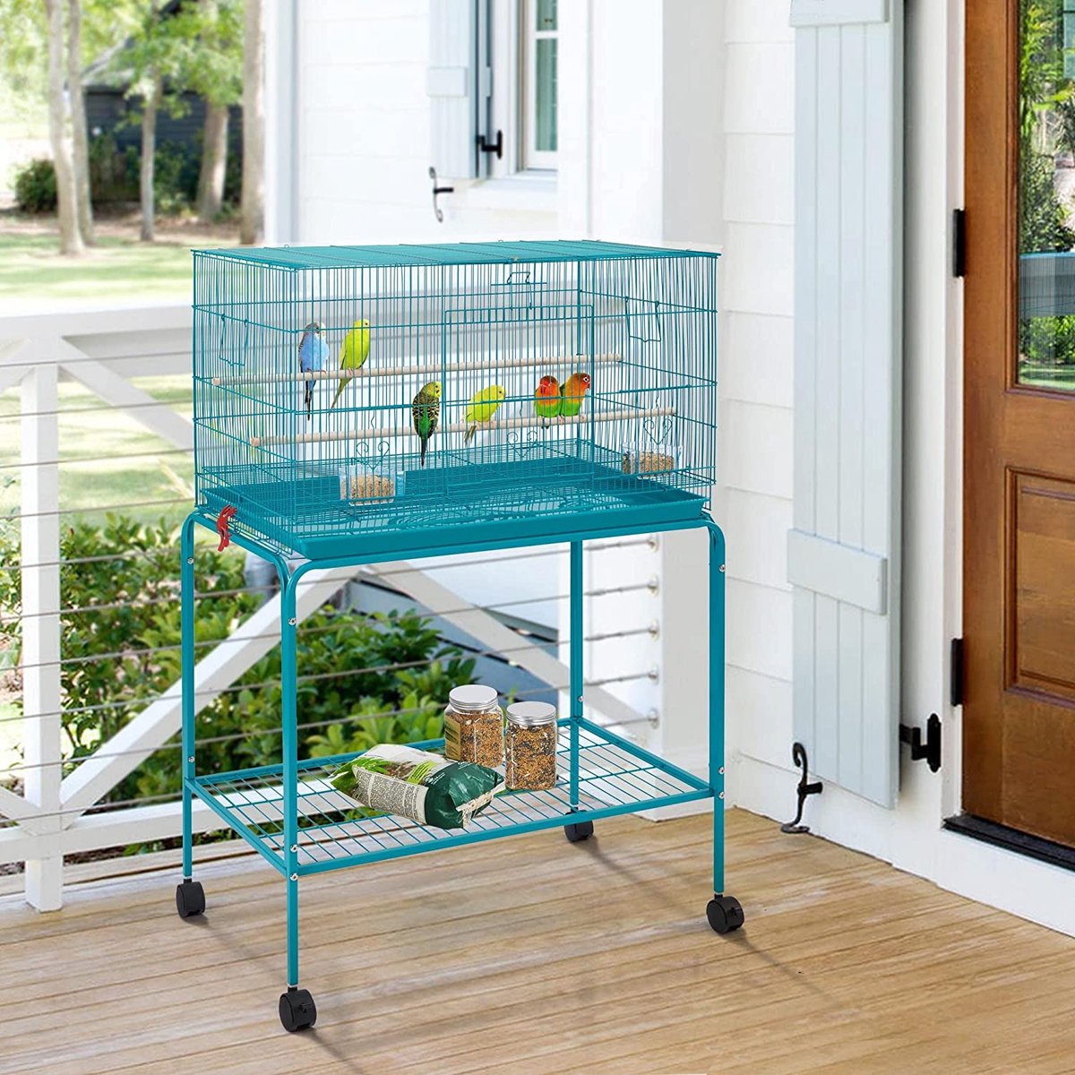 Cage à Oiseaux, Cage Volante pour Perroquets, Perruches, Empilable ...