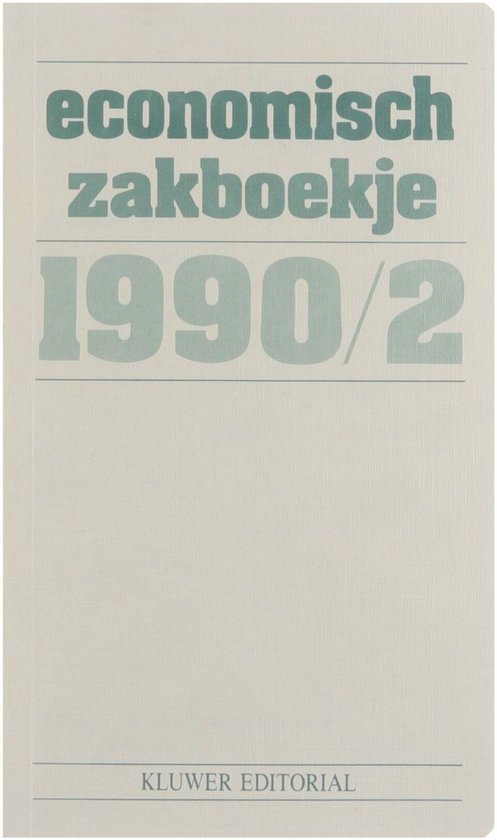 Economisch zakboekje 1990/2, Hugo van Driessche | 9789067162395 ...