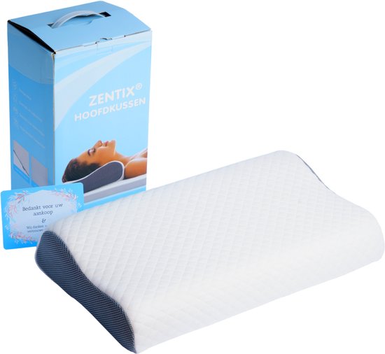 ZENTIX® - Hoofdkussen Tegen Nek- en rugklachten – Hoofdkussen Memory Foam –... | bol.com
