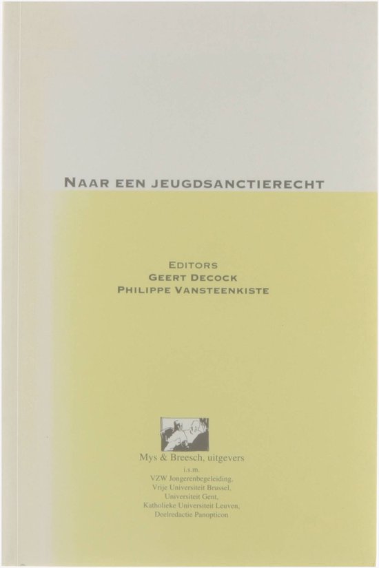 Naar een jeugdsanctierecht, Geert decock | 9789054621164 | Boeken | bol