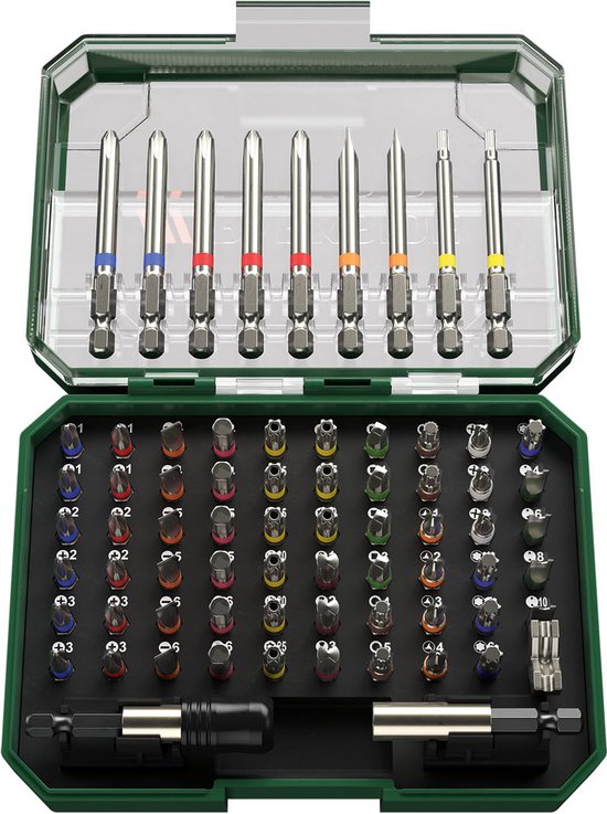Parkside Bitset - Om de gereedschapskist compleet te maken - 71 Delig ...
