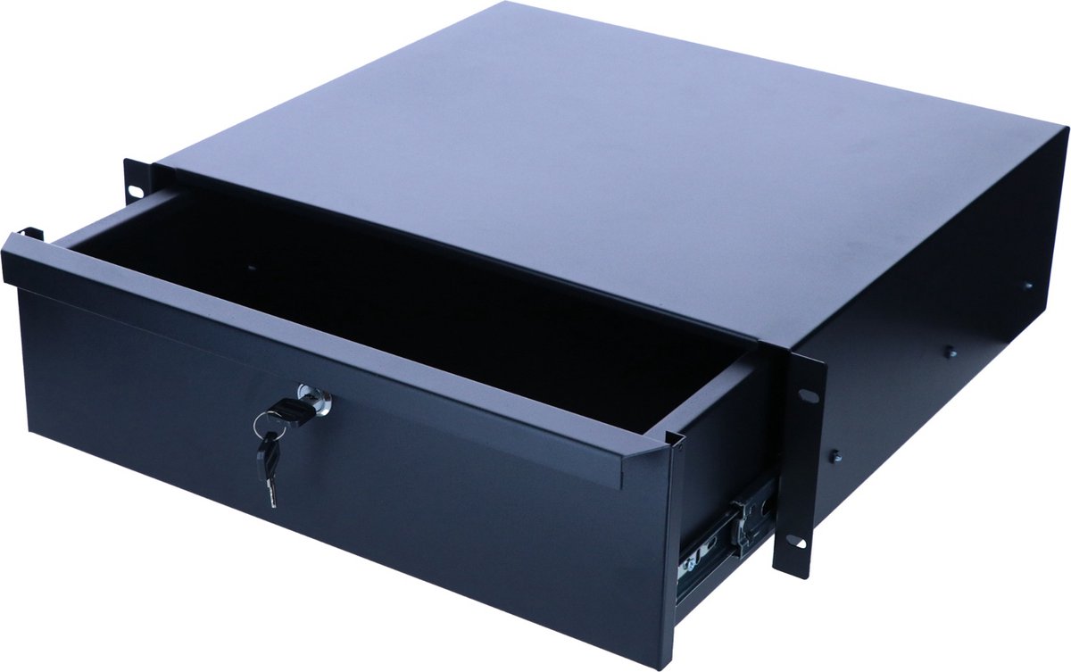 19 inch afsluitbare lade van metaal - 3U | bol.com