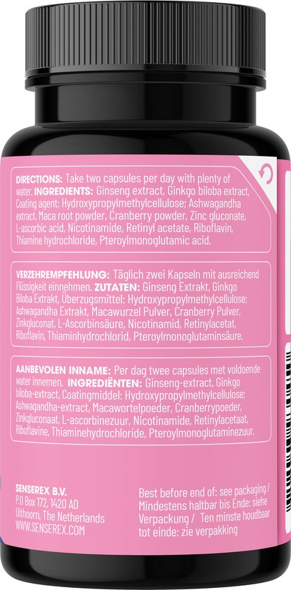 Female Libido Booster 60 Vegan Caps Libido Booster Voor Vrouwen