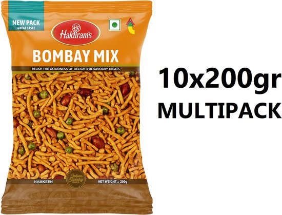 Haldiram - Bombay Mix - Indiaase Milde Pittige Snack Mix - Indian Mild ...