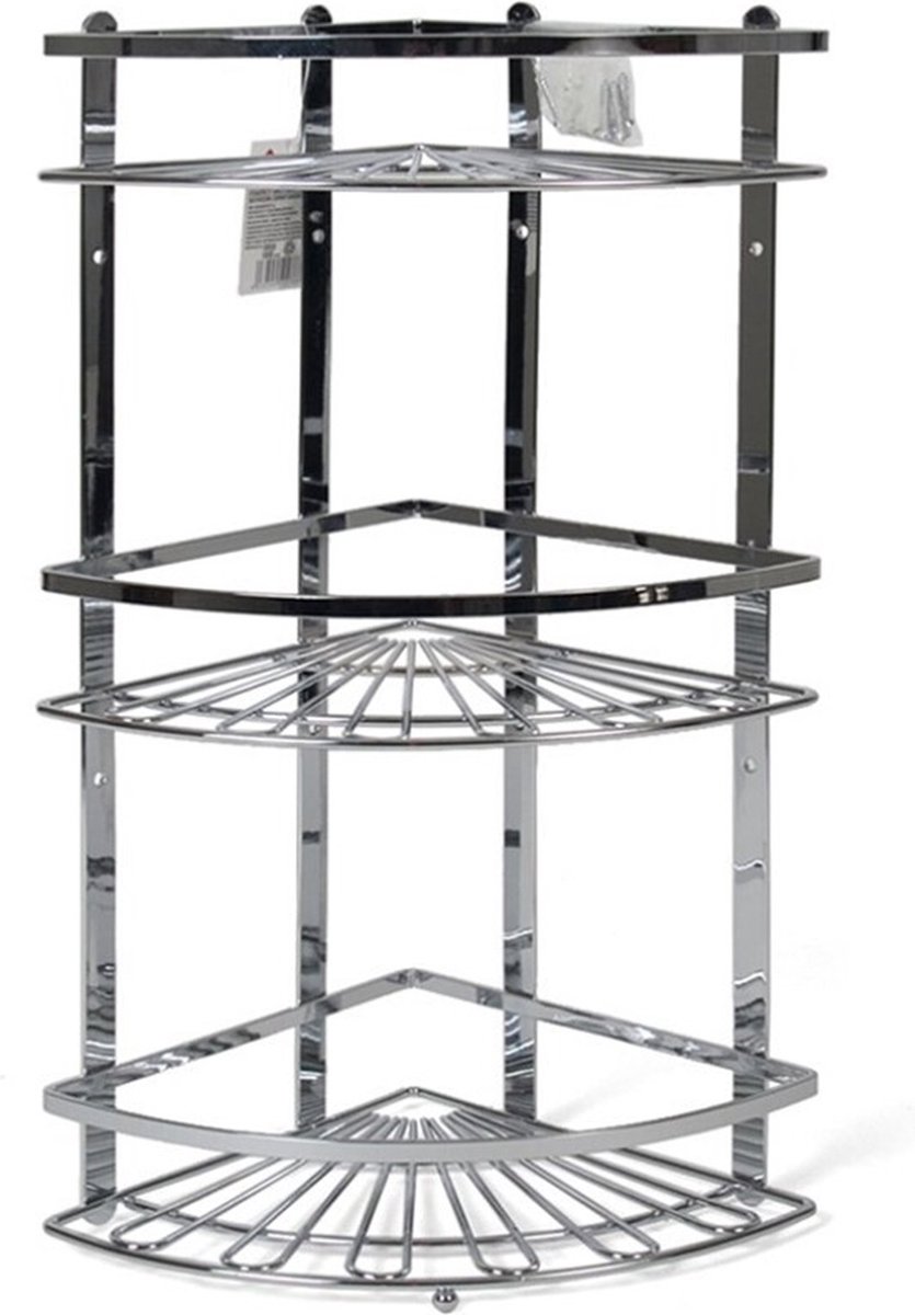 Gerim Doucherekje - hoek-model - 3-laags - H44 cm - RVS | bol.com