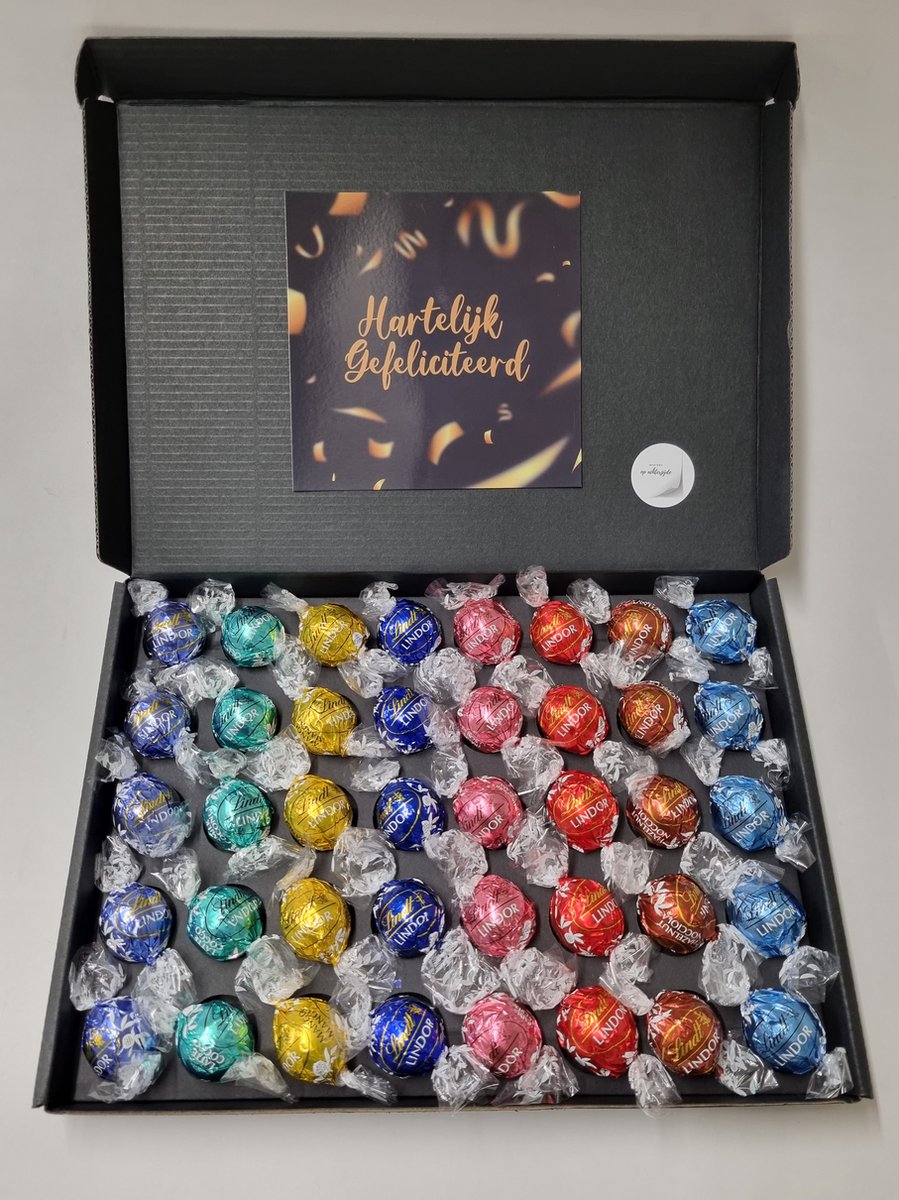 Chocolade Ballen Proeverij Pakket Groot | 40 stuks Lindt chocolade met ...