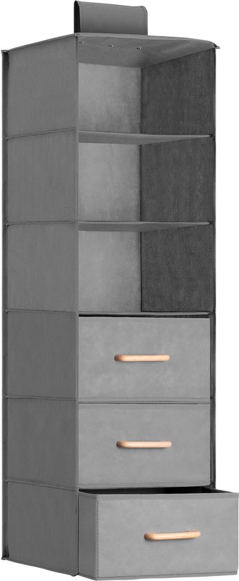 Navaris set stoffen kleding opberger – Kledingkast organizers - 6-vaks ...