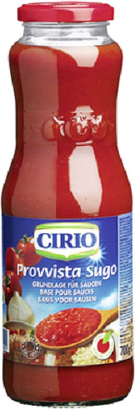 Cirio Provvista Sugo Al Basilicum Tomatensaus met basilicum 6 x 720 ml potjes | bol
