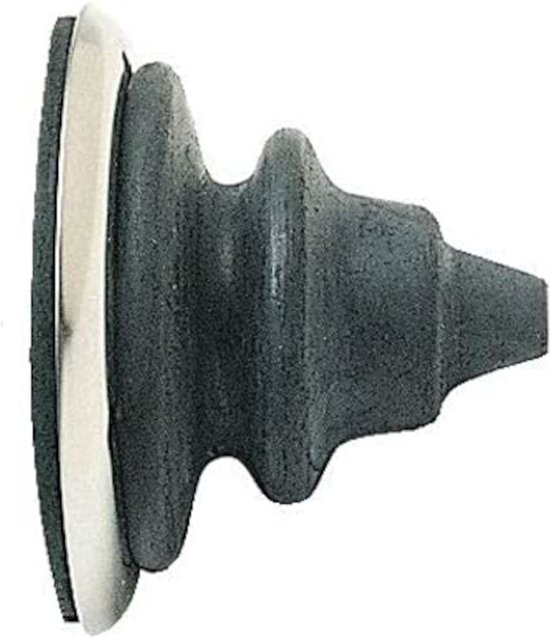 Doorvoerrubber – kabeldoorvoer zwart met RVS ring | bol