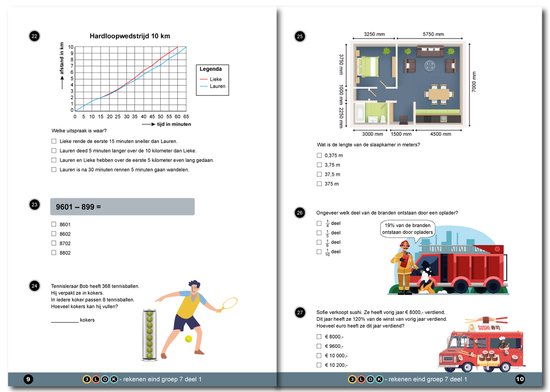 Rekenen Toetsboek groep 7 - CITO Leerling in beeld IEP toets oefen ...