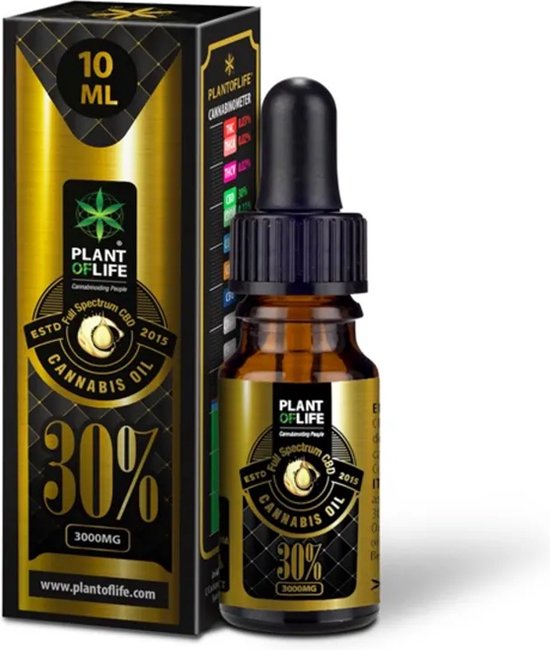 Plant of Life 100% Biologische CBD Olie 30% (3000mg CBD) 10ml Full ...