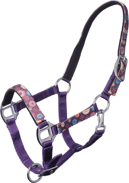 MHS Halster Flower Power Pony Paars | bol