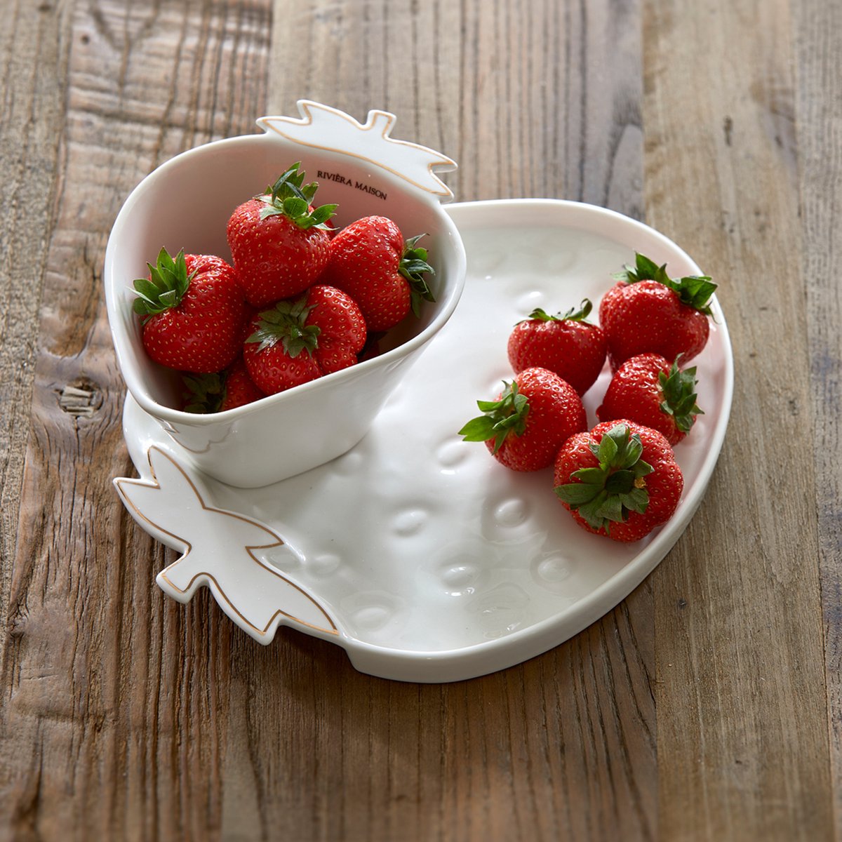 Riviera Maison Fruitvergiet, Aardbeien Zeef - Tasty Strawberry Colander ...