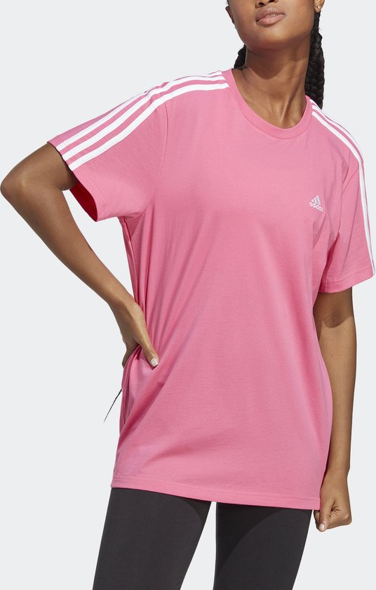 Adidas Sportswear Essentials 3 Stripes T Shirt Dames Roze Xl Bol