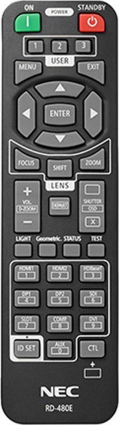 Afstandsbediening geschikt voor de NEC NP-PA853WG beamer, vervangt RMT-PJ37 / RD-466E... | bol
