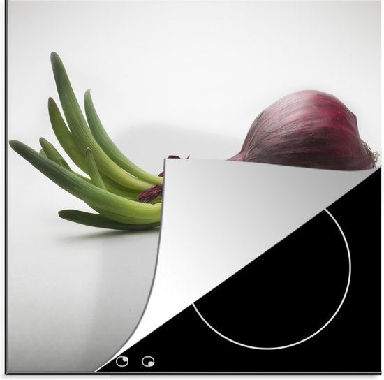 KitchenYeah® Inductie beschermer 78x78 cm - Groene stengel ontspringt ...