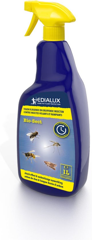 Bio sect Spray tegen alle vliegende en kruipende insecten - 1 liter ...