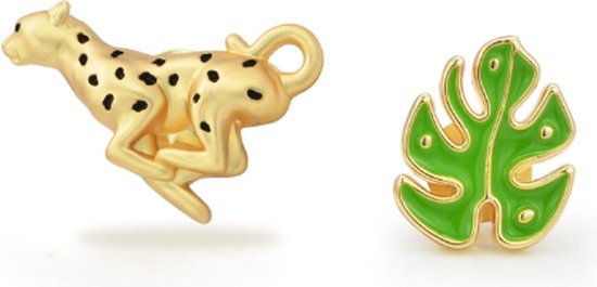 Metalmorphose Fashion Pin -Luipaard en blad | bol