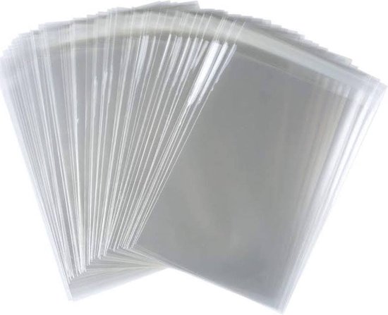Knutselzakjes plastic - A5 - 50 stuks - Plastic Zakjes - Met plakstrip ...
