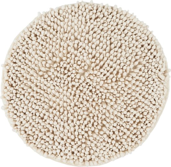 Lalee Fluffy Ø55 cm Ronde Badmat Ivory | bol.com