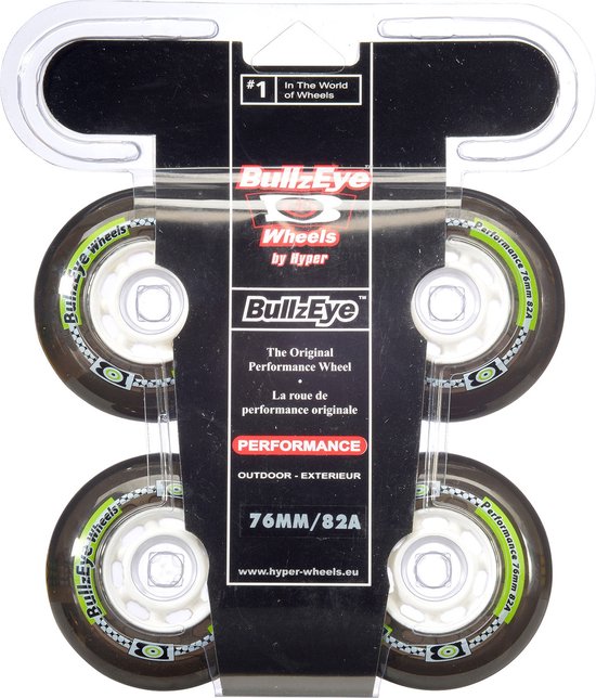 Skate wielen Hyper BullzEye 80MM / 82A 4 - pack | bol.com