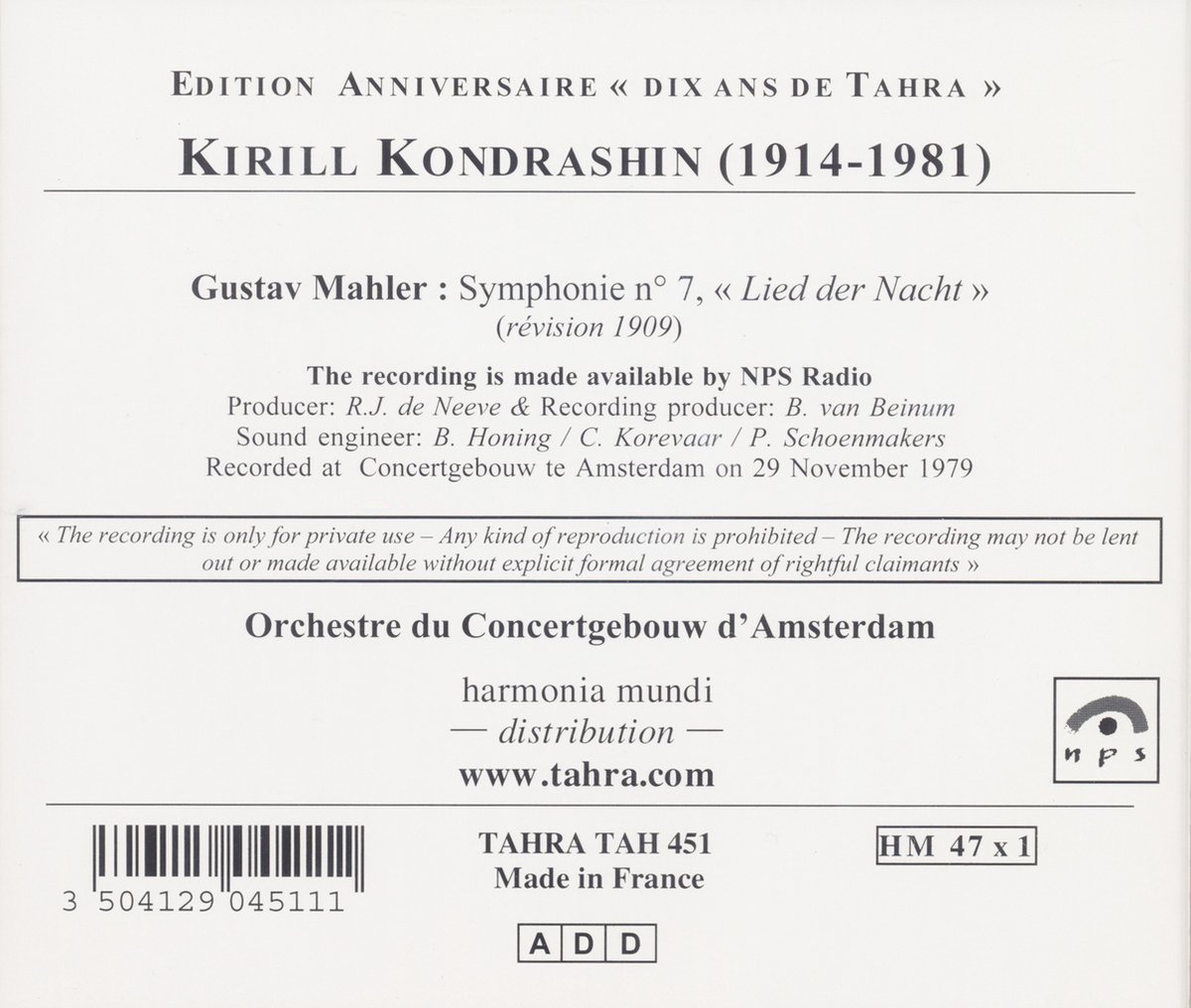 Kirill Kondrashin:Edition, Kirill Kondrashin | CD (album) | Muziek ...
