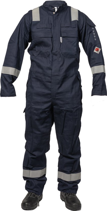 Vlamvertragende Antistatische Multinorm Overall Striping 50 | bol