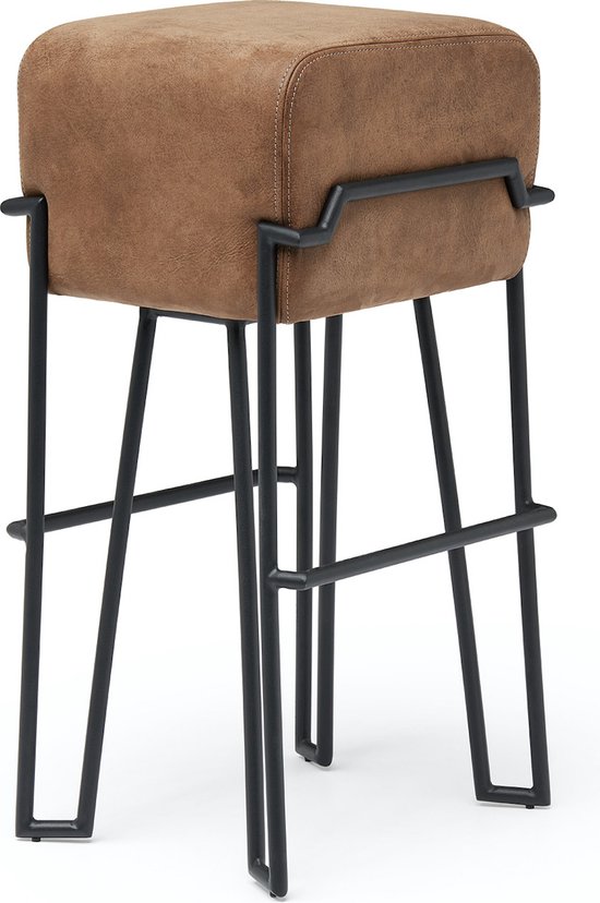 Puik Design - Bokk - Barkruk - Bruin Leer | bol
