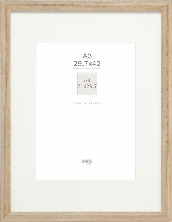 Deknudt Frames fotolijst - naturel - passe-partout - 21x29,7 / 29,7x42 ...