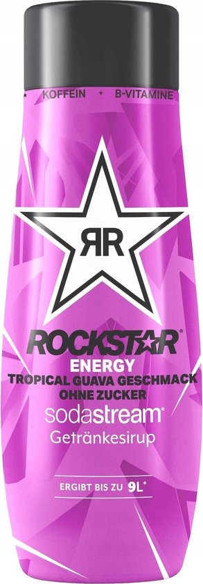 SodaStream RockStar Energy Tropical Guava Smaak 440 ml - Suikervrij | bol
